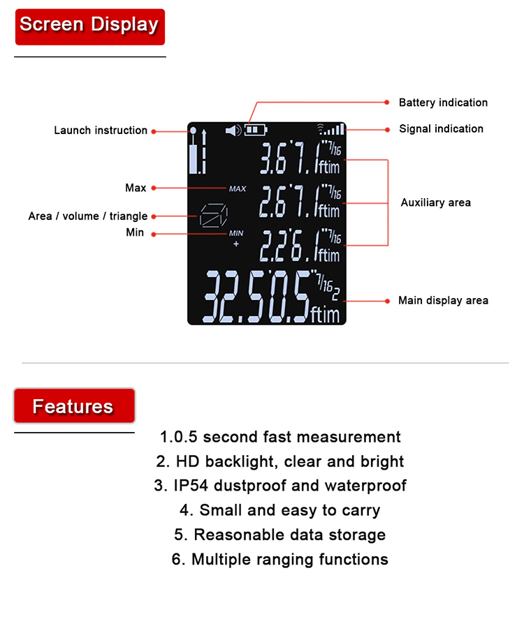 Usb Laser Distance Measuring Rangefinder 30m, High Quality Usb Laser ...