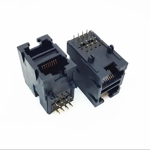 Rj45 Jack Side Entry Full Plastic 2x1p, High Quality Rj45 Jack Side ...