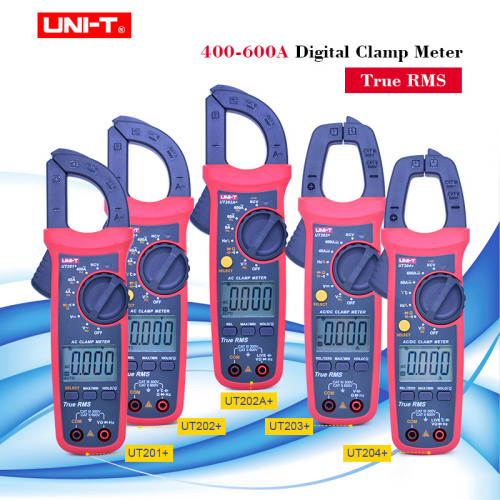 Uni-t Ac Dc Current Clamp Meter True Rms 400-600a Auto Range Ut201 ...