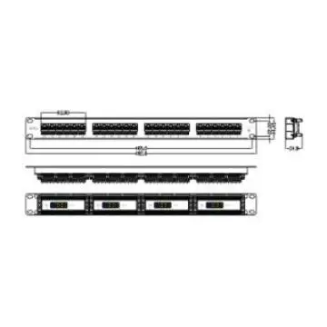 Utp Cat.5e Patch Panel, 24 Port,110/lsa Idc, High Quality Utp Cat.5e ...