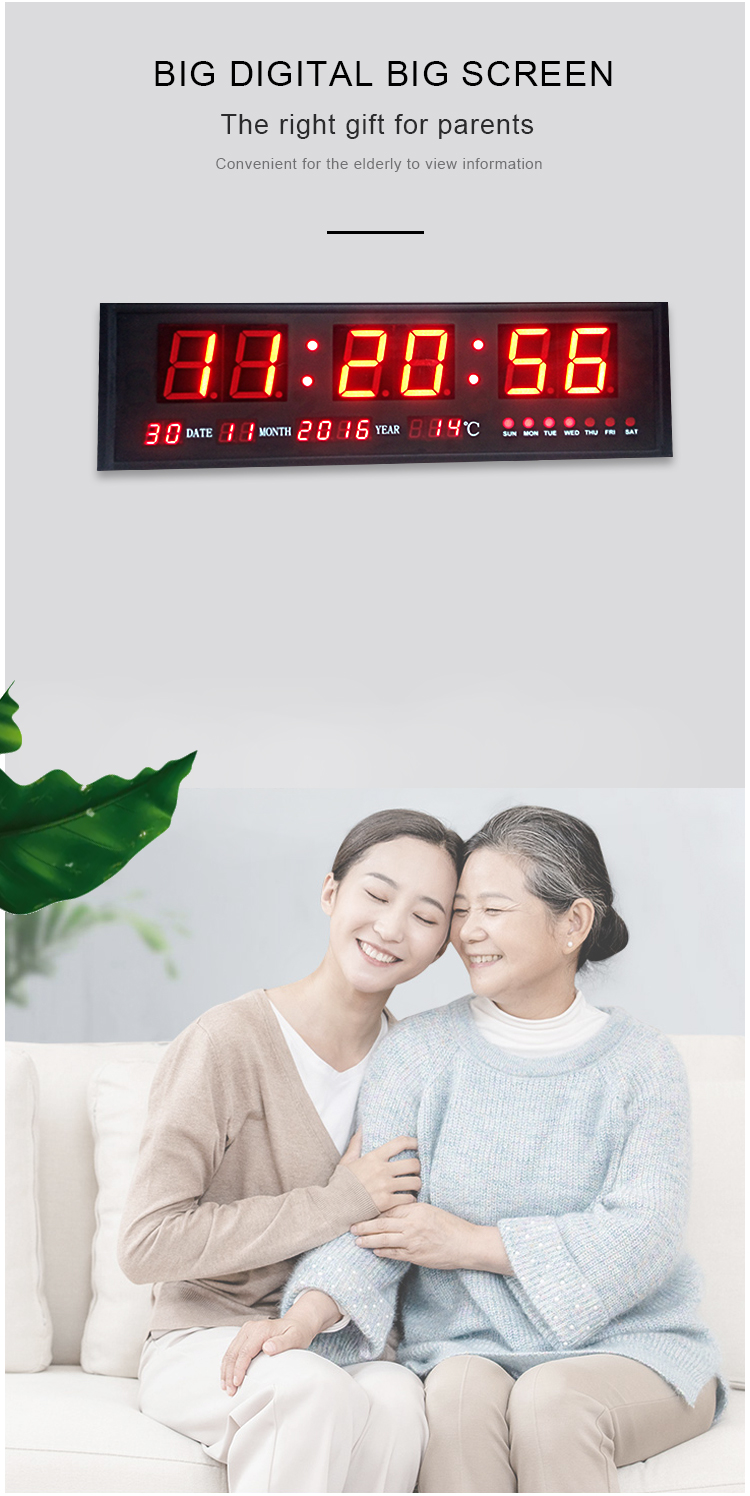 6-digit Stopwatch Led Digital Clock With Customization And Remote ...