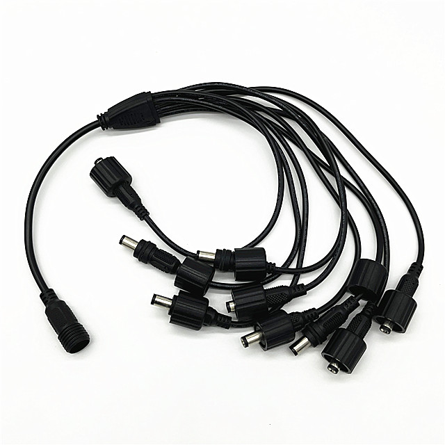 1 Hingga 2/3/4/5/8/10 Way Dc Power Splitter Cable, kualitas tinggi 1 ...