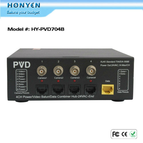 Pvd Balun Hub, 4ch With Ac24v Power Output Hy-704b, High Quality Pvd ...