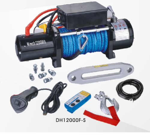 Synthetic Rope 12000lb Electric Winch With High Pulling Capacity, High ...