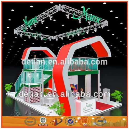Two Storey Structure,double Deck Exhibition Booth For Trade Show, High ...