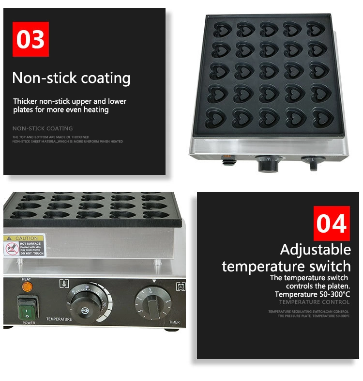 Commercial Electric Dorayaki Muffin Bake Machine 50pcs Grill Dutch Mini ...