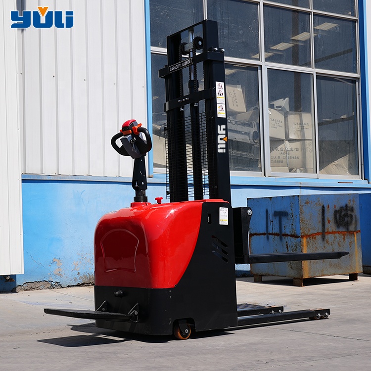 Yuli Warehouse: Wholesale Electric Standing Stacker With 1.6m Lift ...