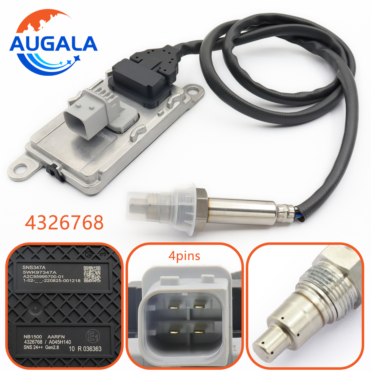 Augala Nitrogen Oxide Sensor Nox Sensor 4326768 5wk97347a For Cummins ...