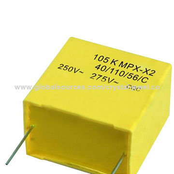 Yellow Metalized Polypropylene Film Capacitor, Excellent Flame ...
