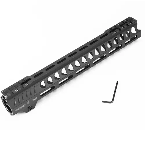 Tactical Free Float Mlok Handguard Picatinny Rail Square Mouth For Ar ...