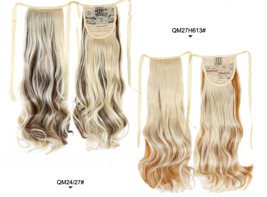 Alilaader 20 Inches 21 Colors Body Wave Ponytail Synthetic Hair ...