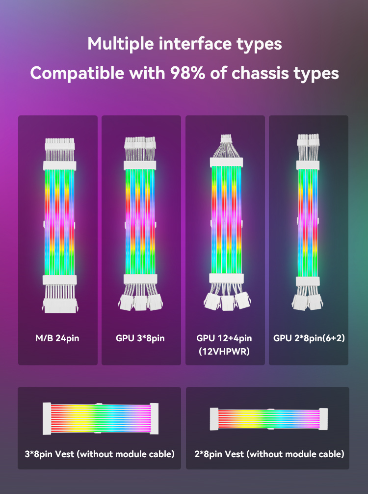 Snowman Argb Led Strips Desktop Motherboard Extension Cable 8 Pin ...