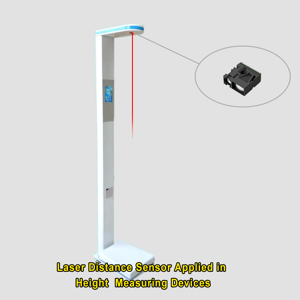 Laser Distance Sensor Applied in Height Measuring Devices