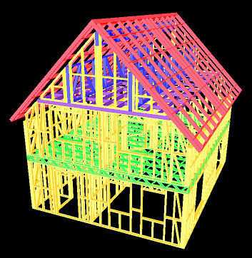 2 Story Light Steel Frame Houses , Prefab Building For Housing ...