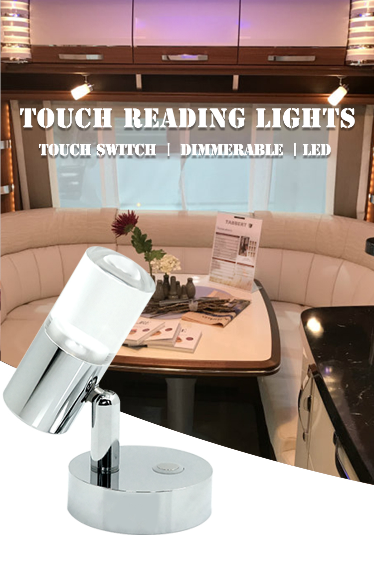 Genuine Marine 12v Boat 360 Degree Adjustable Touch Dimming Led Reading ...