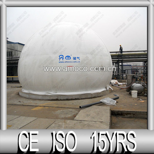 10,000m3 Double Membrane Biogas Storage Balloon With Auto-control ...