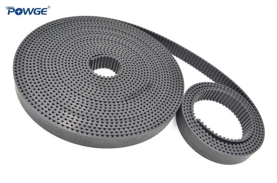 Powge Arc Tooth Pu Black Htd 5m Open Synchronous Belt Width 10/15/20/25 ...
