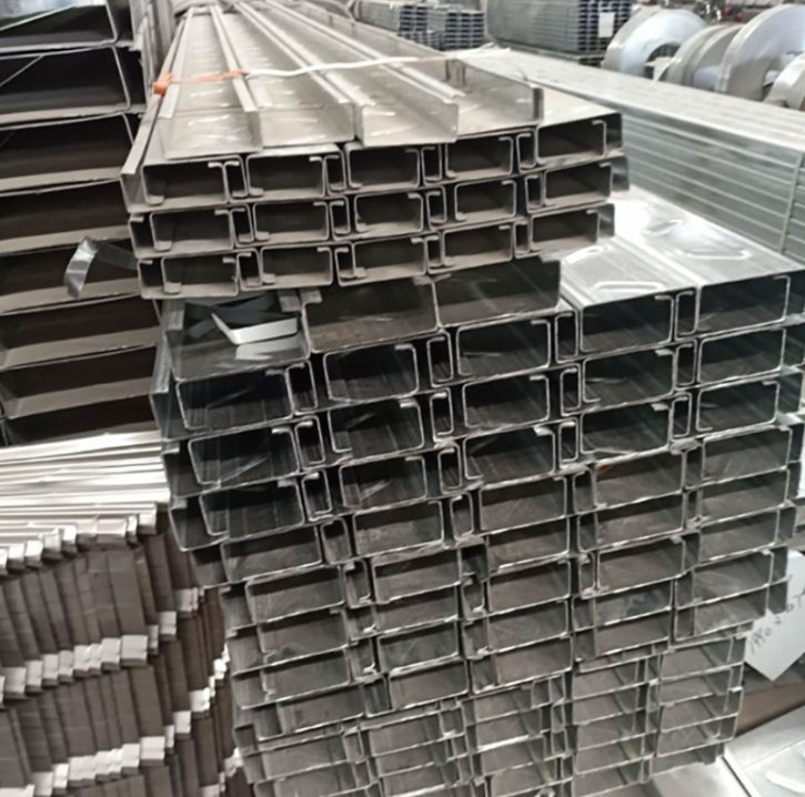 Perforated Stainless Steel C-channel And Galvanized C Section Purlins ...