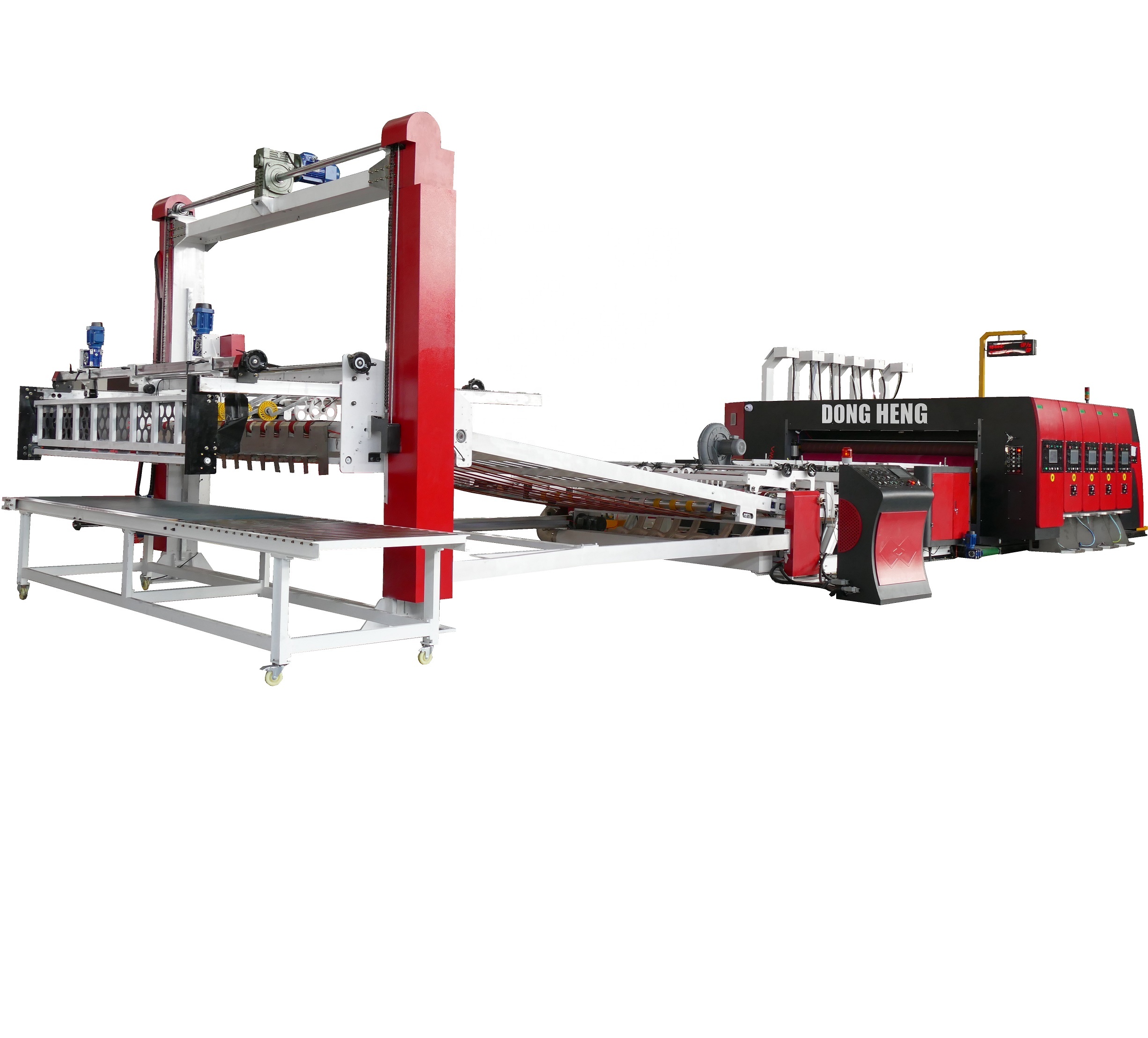 Corrugated Carton Stacker Conveyor System, High Quality Corrugated ...