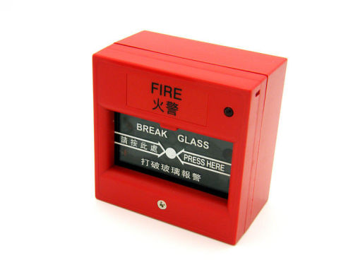 Red Break Glass Manual Alarm Call Point Fire Alarm , Resettable Call ...