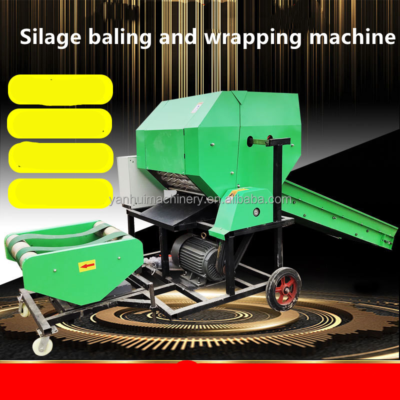 Factory Price Mini Round Silage Baler Wrapper - Hay Baler Wrapping ...