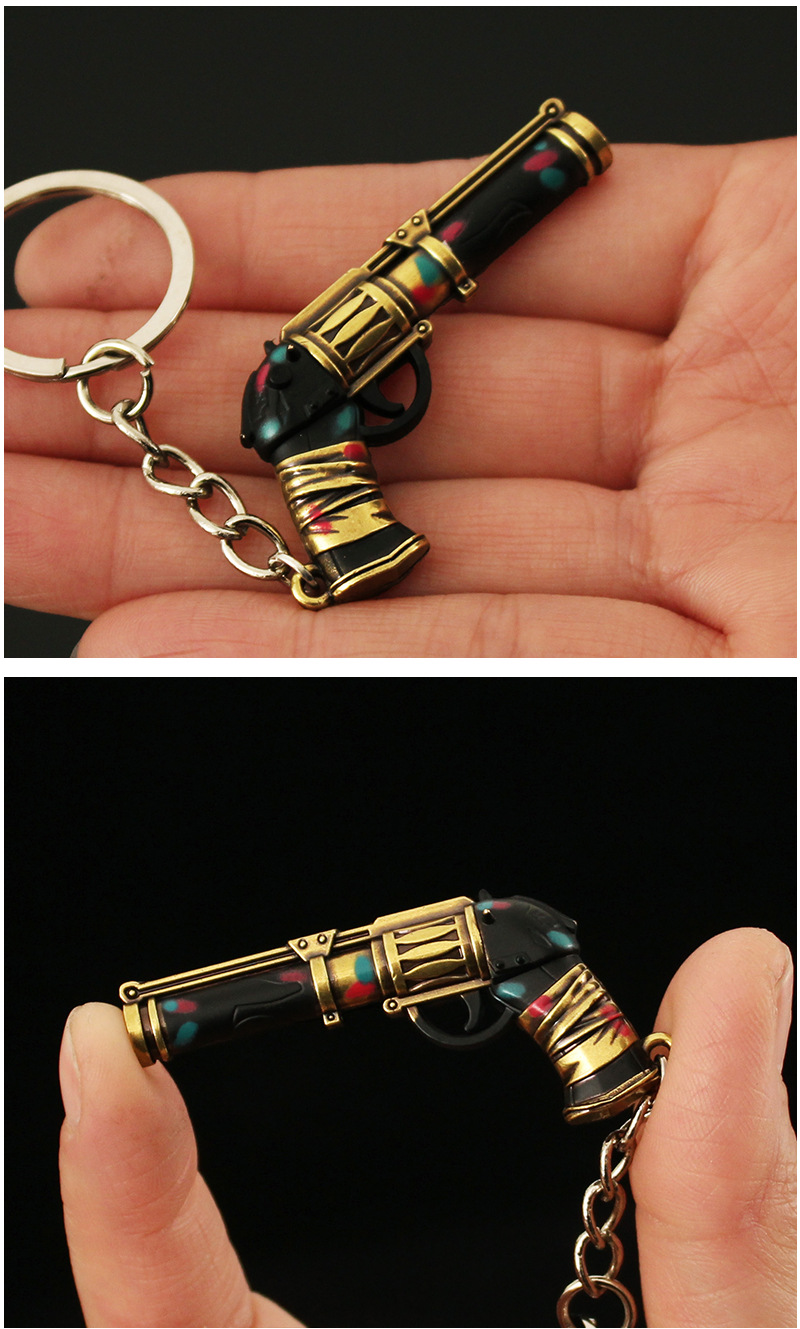 Valorant Pistol Keychain - Metal Gun Shaped Keyring Souvenir, High ...