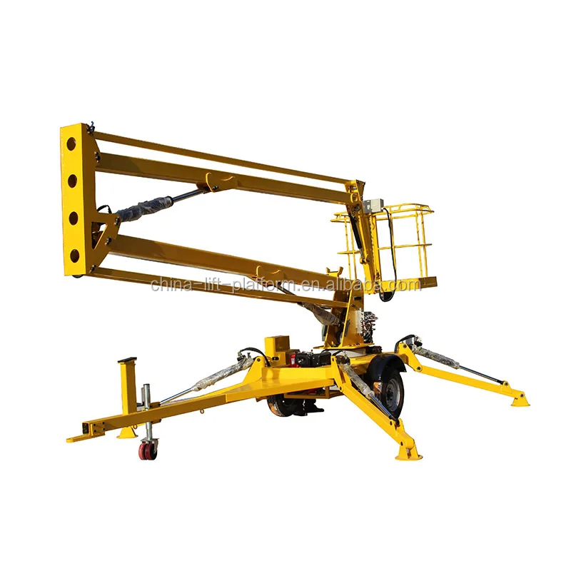 24m Electric Articulated Cherry Picker Boom Lift With Used Motor For ...