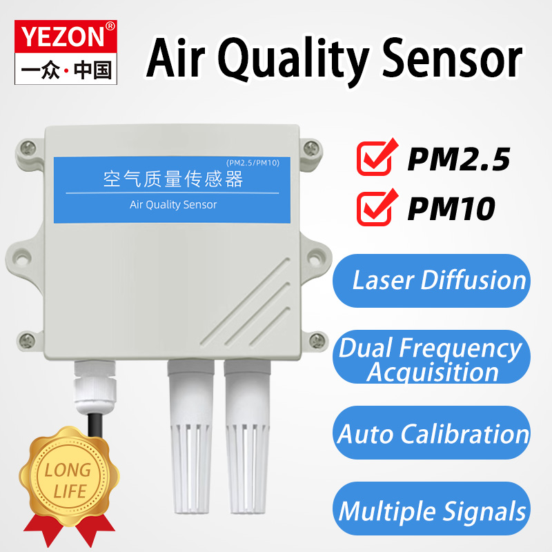 Rs485 Wall-mounted Air Quality Sensor For Pm1.0, Pm2.5, And Pm10, High ...