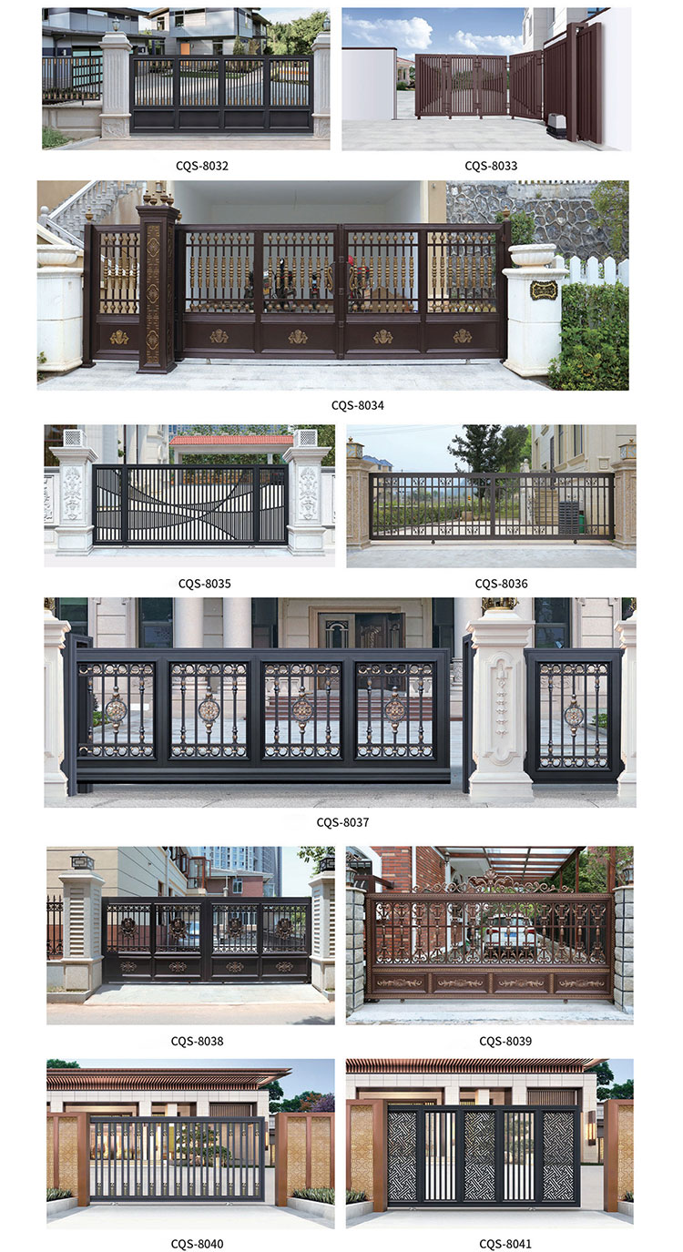 Modern Aluminum Double Swing Gates With Zonron Gates Automatic System ...