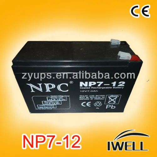 Small Lead Acid Battery Design Life 5 Years 12v 7ah 20hr Battery, High ...