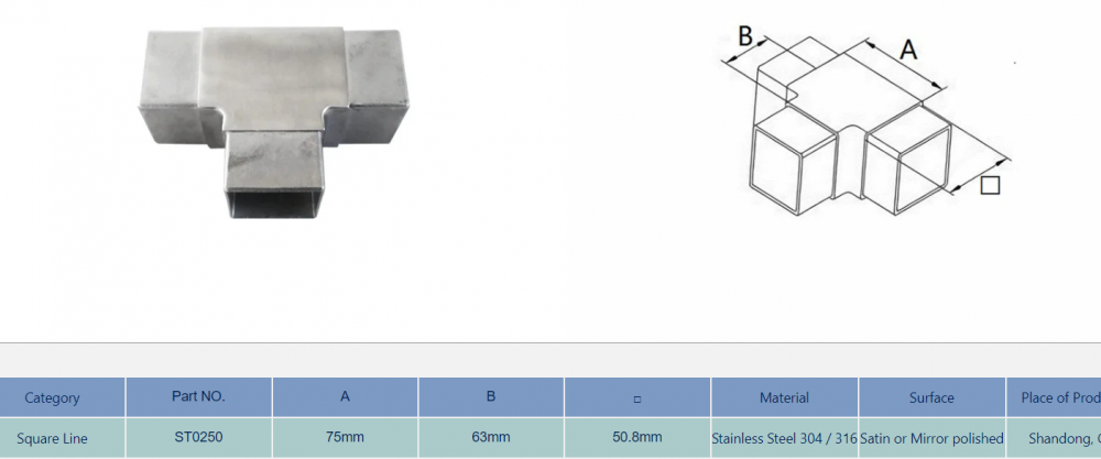 Stainless Steel Square Tube Fittings, High Quality Stainless Steel ...