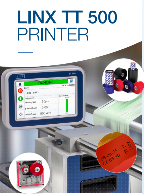 Linx Tt500 32mm Tto Coding Machine - Compatible Ribbon, High Quality ...