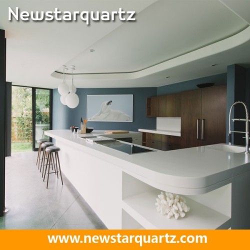 Newstar Made Stone Radius Beveled Edge Quartz Countertop Suppliers From ...