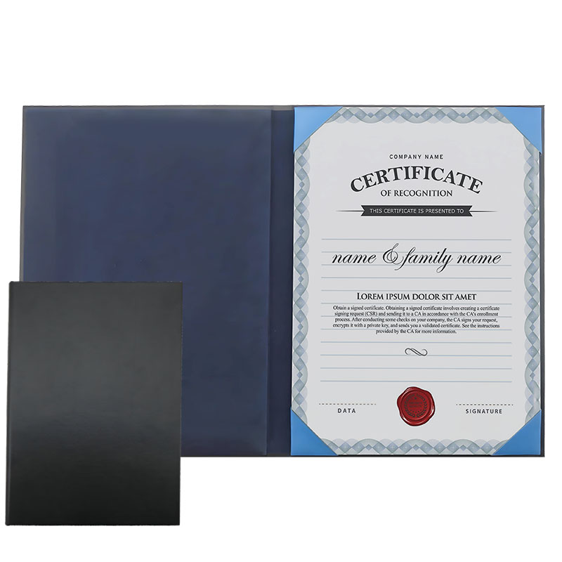 Modernqiu Custom A4 Cardboard Certificate Holder With Modern Quill ...