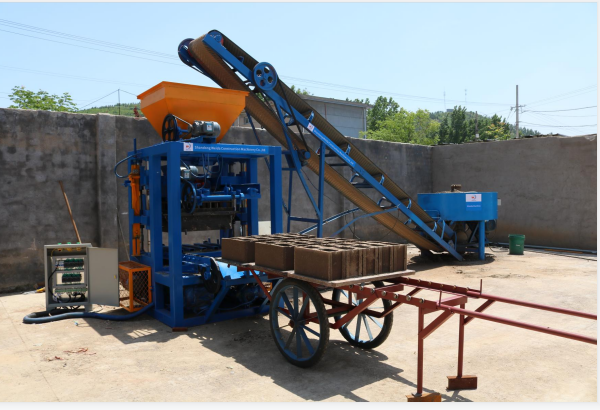 Concrete Brick Making Machinery: Semi-automatic Press Machine For ...