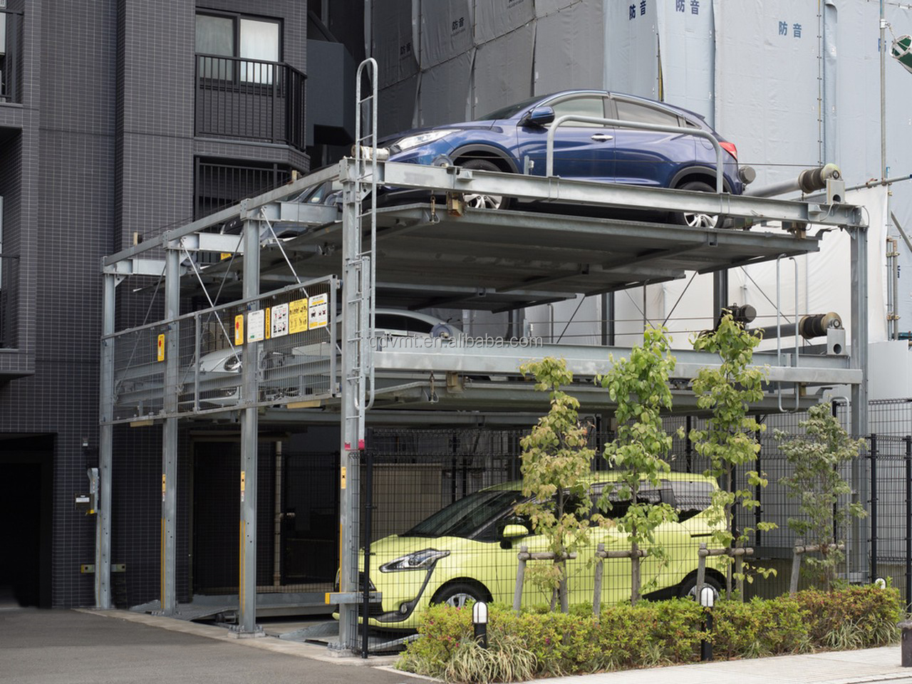 Hydraulic Auto Stacker Vertical Parking System - 3 Levels Triple ...
