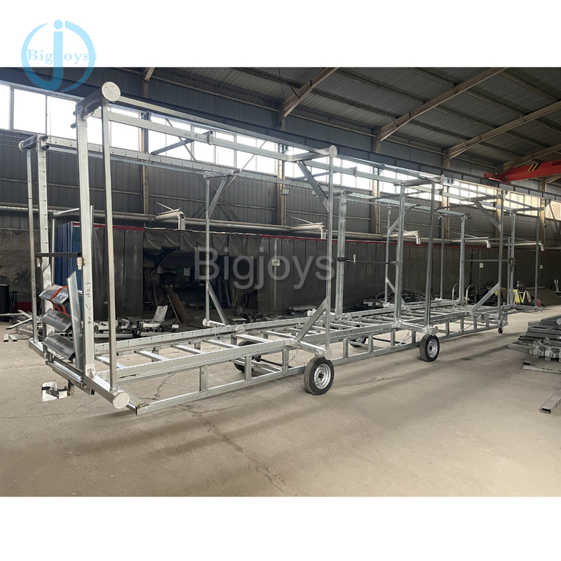 Movable Trampoline Park With Trailer: New Bigjoys Mounted Trailer ...
