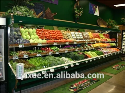 Refrigerated Produce Display Cooler With Etl, High Quality Refrigerated ...