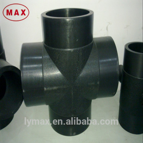 Hdpe Pe100 Pipe Fitting & Hot Melting Cross Joint For Sale, High ...