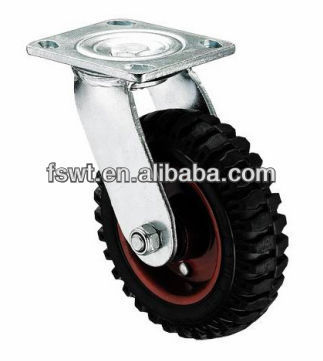 100mm 200mm Rustic Furniture Wheel Caster Rubber Caster Wheel, High ...