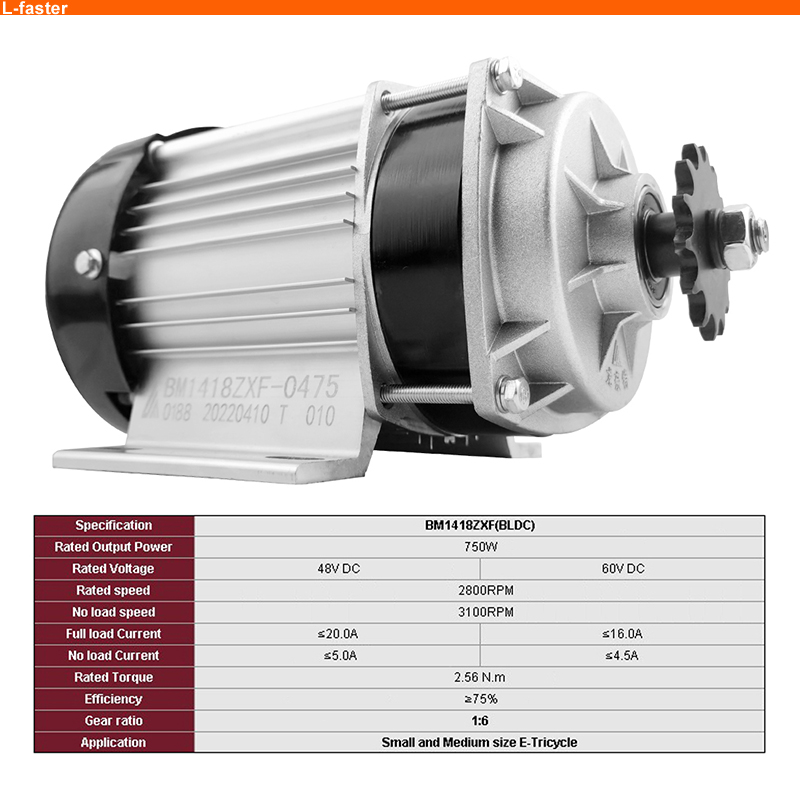 48v 750w Bldc Motor For Electric Tricycles And Rickshaws, High Quality ...