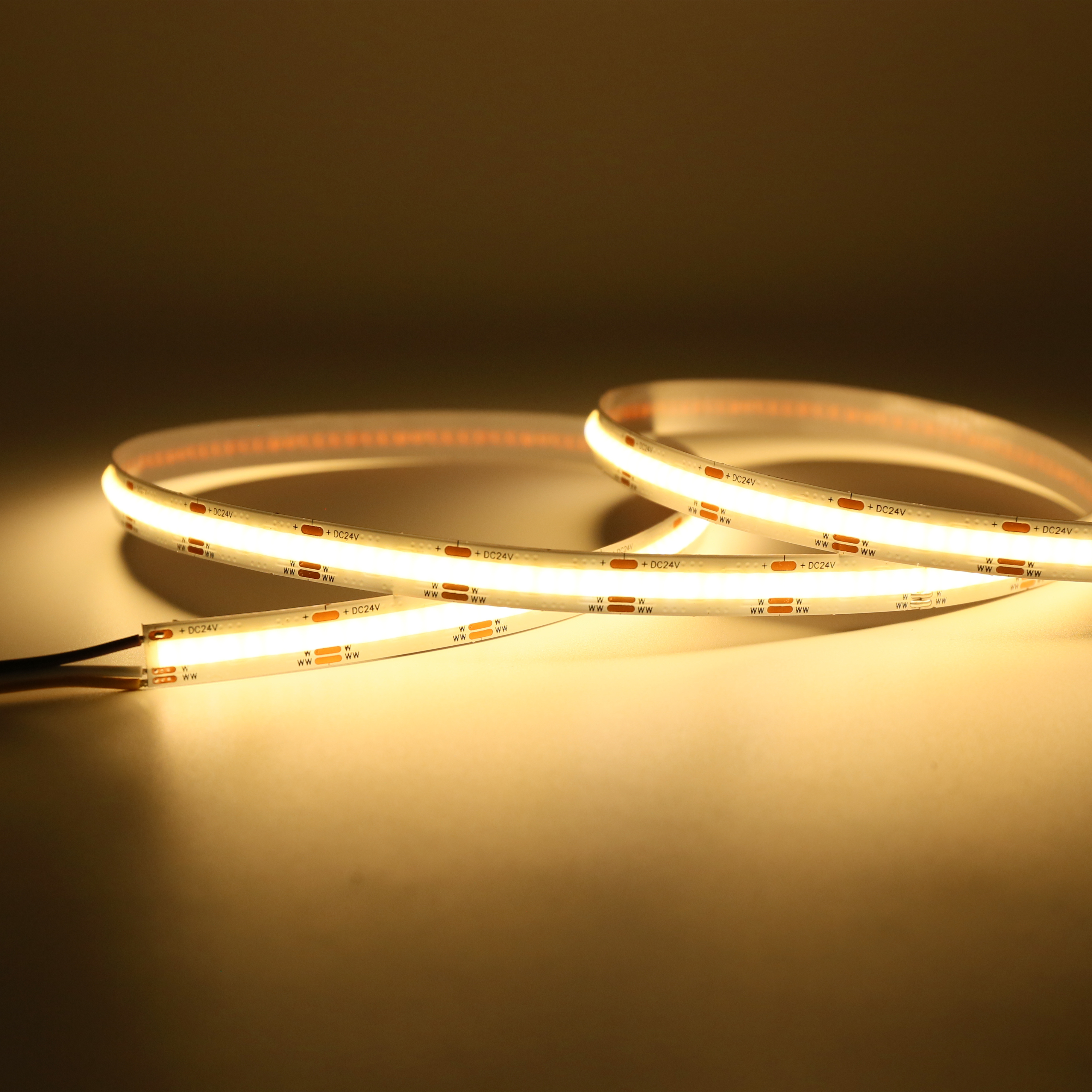 24v Flexible Cob Cct Dimmable Dual Color Led Strip Light (2700-6500k ...