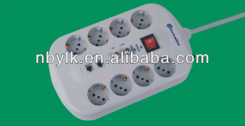 Italian Socket With Tv And Tel Outlet/ 8-way Socket-outlet+2p Tel+2p Tv ...