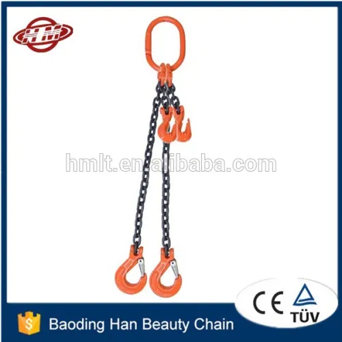High Strength Two Leg Chain Slings En818-4, High Quality High Strength ...