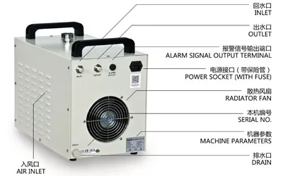 S&a Water-cooled Chiller Cw-3000 Ac220v, 50hz For Co2 Laser Or Cnc ...