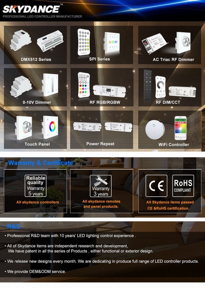 Skydance R9 Rf2.4g Wireless Rgb Rgbw Remote Control For Led Controllers ...