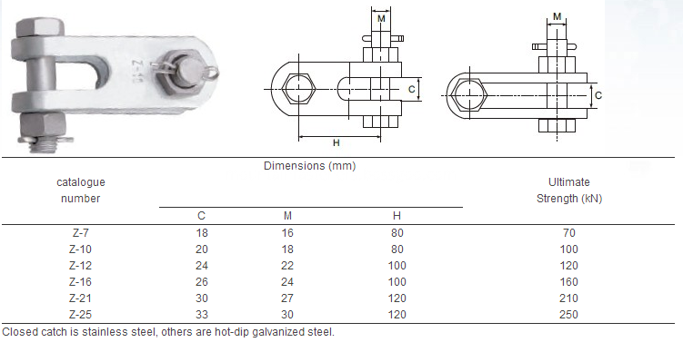 Clevis ซ็อกเก็ต Clevis ชนิด Z ทนทาน คุณภาพสูง Clevis ซ็อกเก็ต Clevis ...
