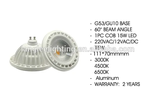 Cob 15w Ar111 Led Dimmable 220v, High Quality Cob 15w Ar111 Led ...