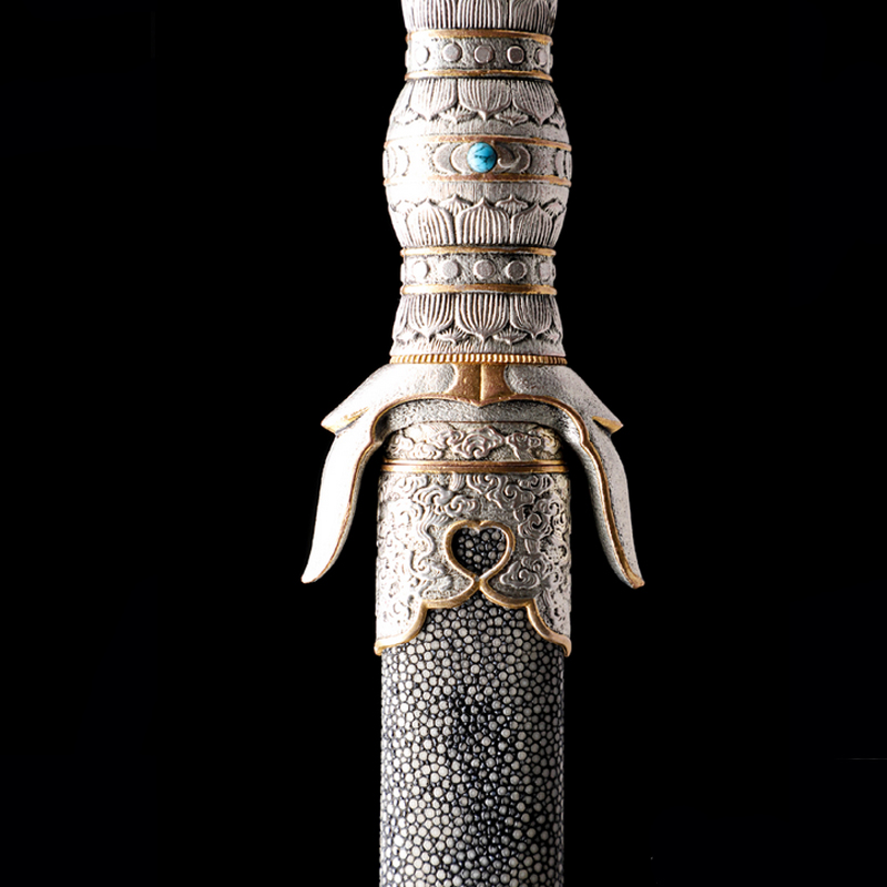 Buddhism Fudo Sword Silver Collection Edition Brass Accessories Gold ...