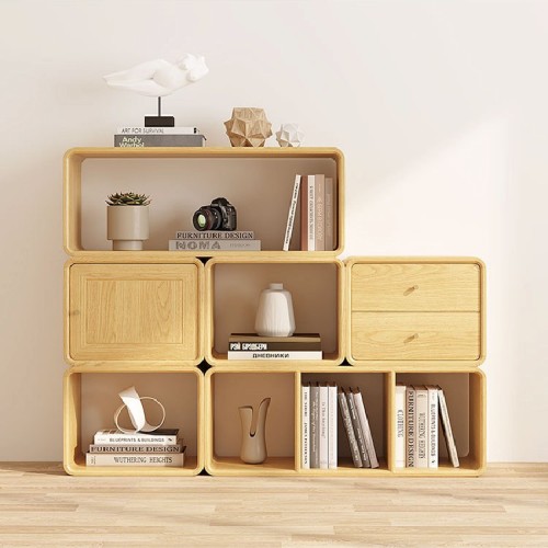 Solid Wood Bookcase Free Combination, High Quality Solid Wood Bookcase ...